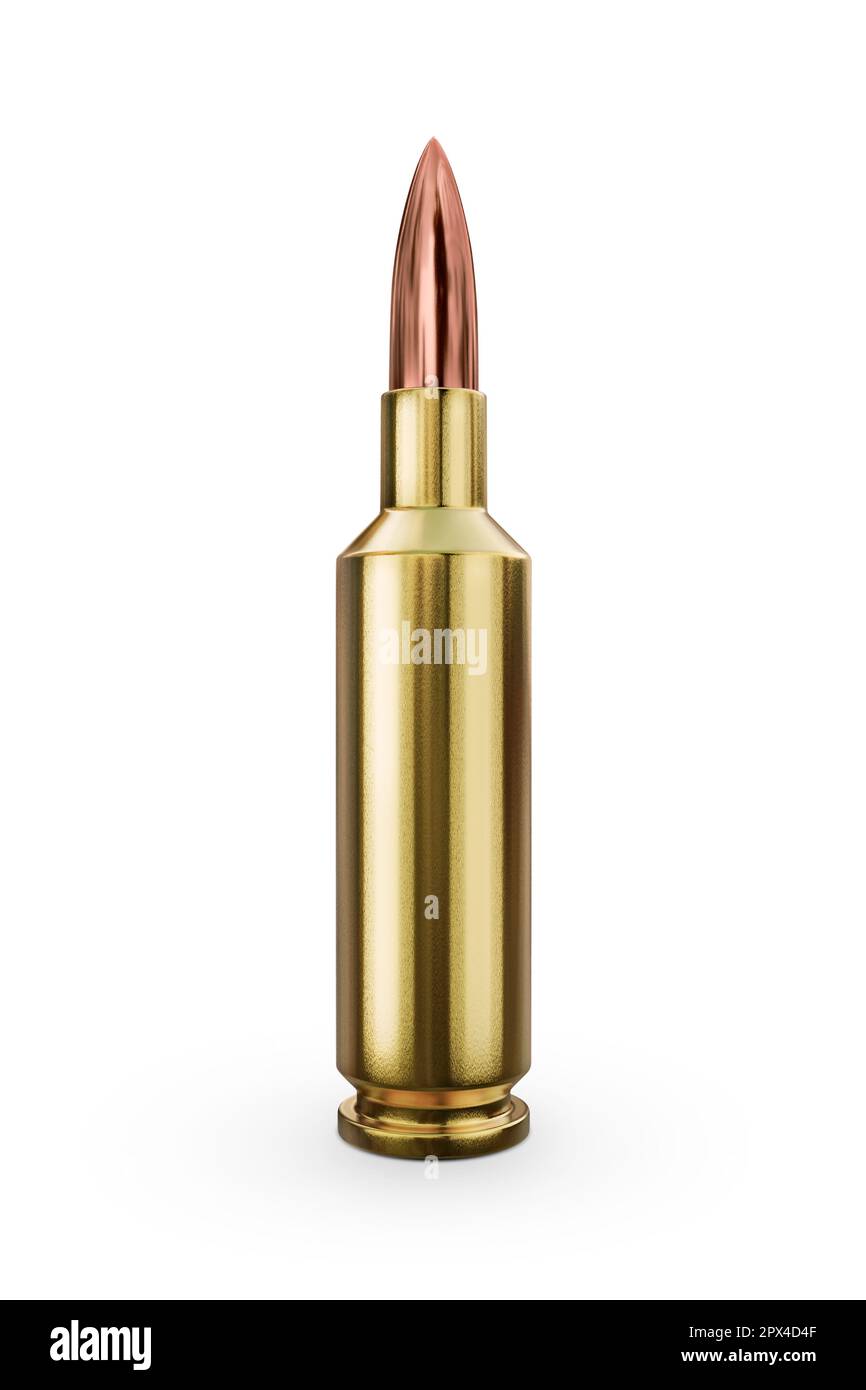 bullet on white background. 3D render Stock Photo - Alamy