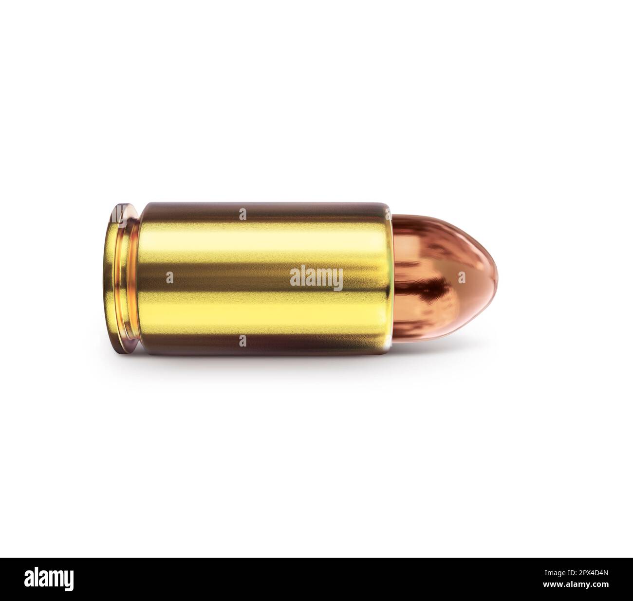bullet on white background. 3D render Stock Photo - Alamy