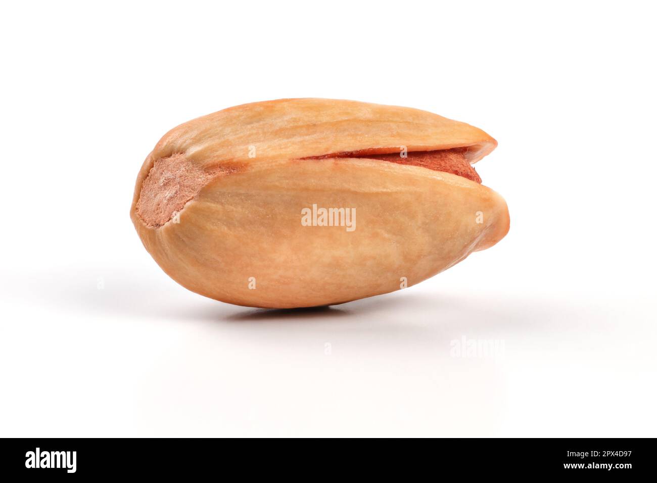 Single turkish red pistachio (Antep) isolated on white background Stock ...