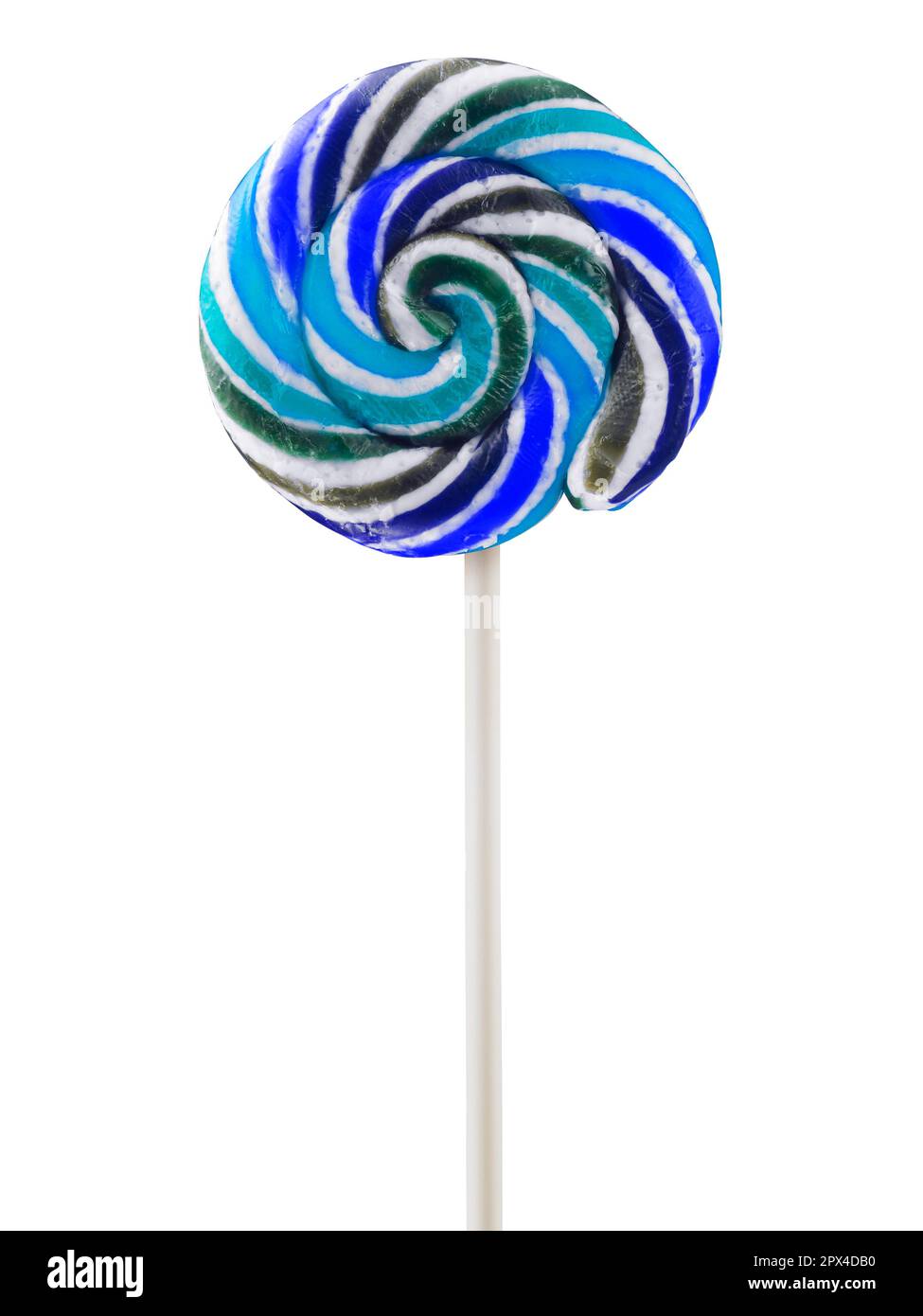 retro style colorful round shape lollipop on white background Stock ...