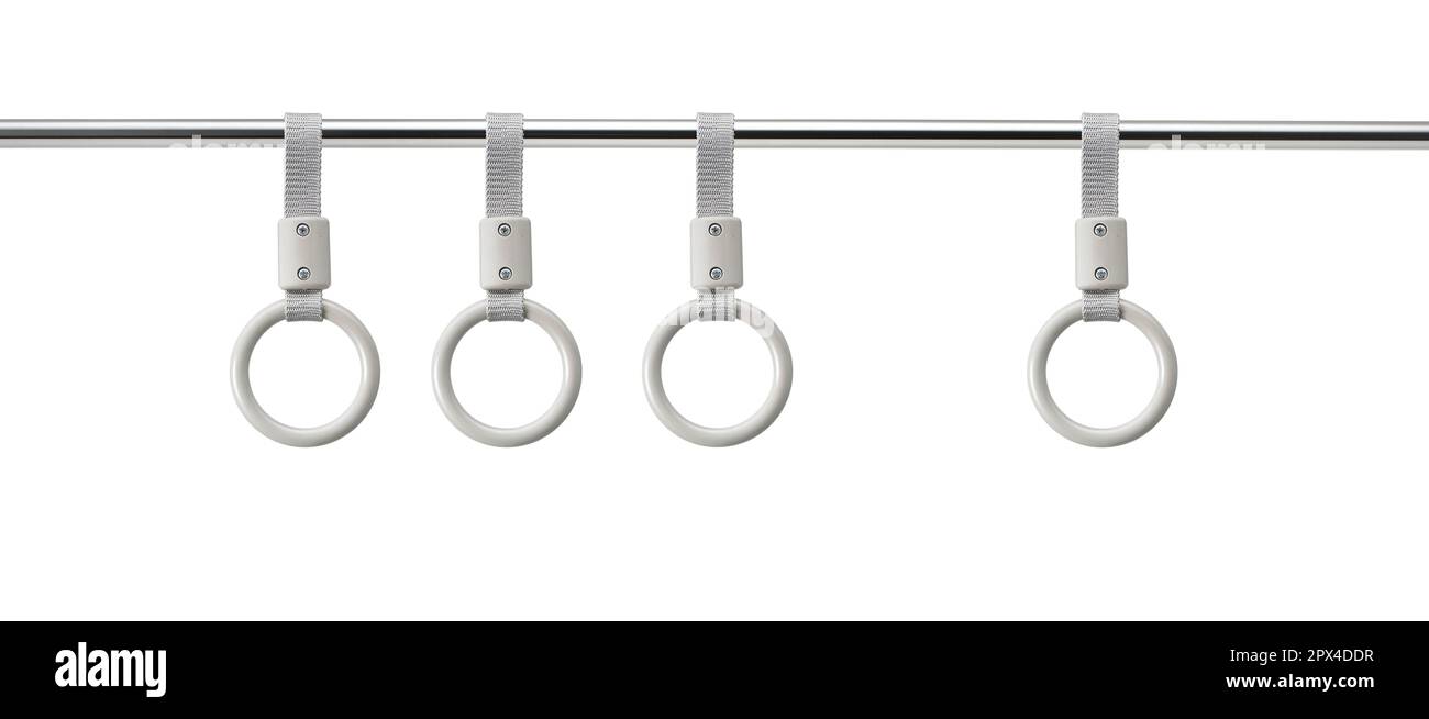 hand handle loop in the subway. isolated on white background Stock ...