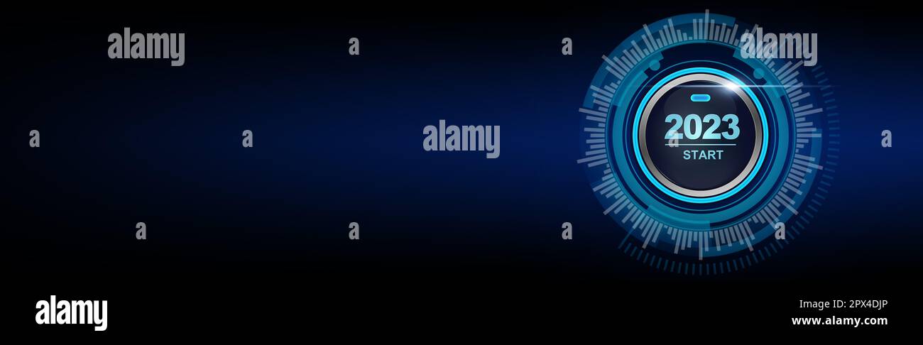 Creative design concept for the new year festival 2023. 3D illustration ...