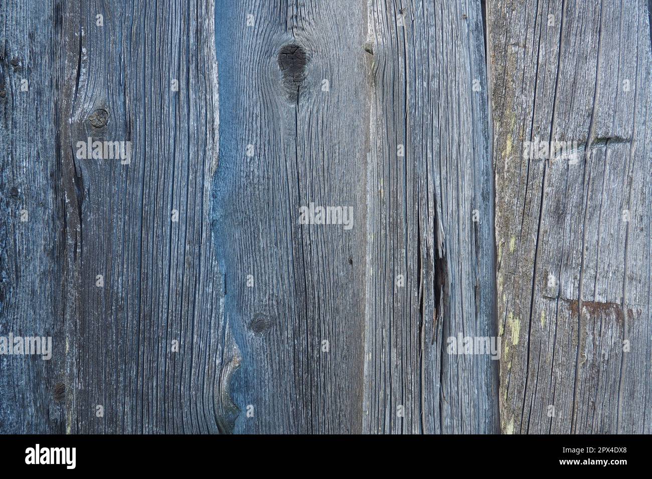 Vertical boards background. Gray brown old wood with knots. Board wall ...