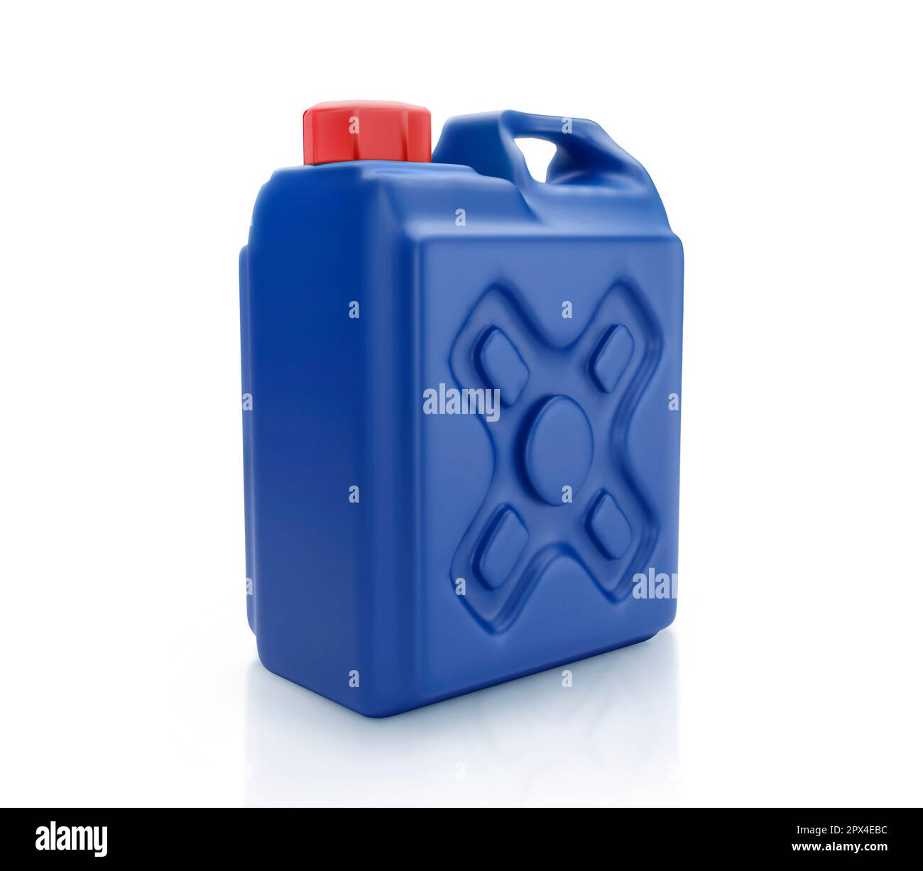 blank packaging blue plastic gallon isolated on white background. 3D ...