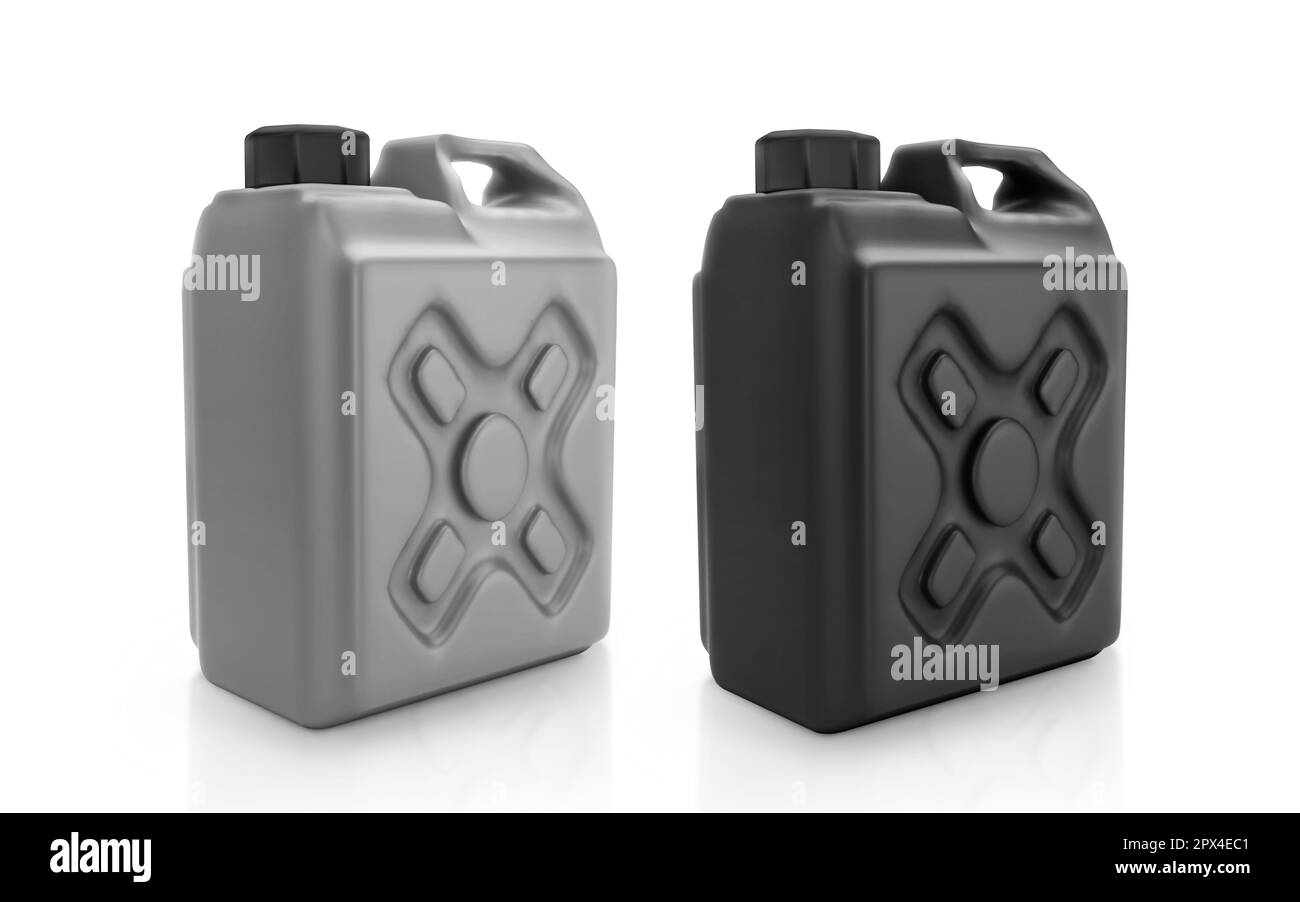 blank packaging plastic gallon isolated on white background. 3D render ...