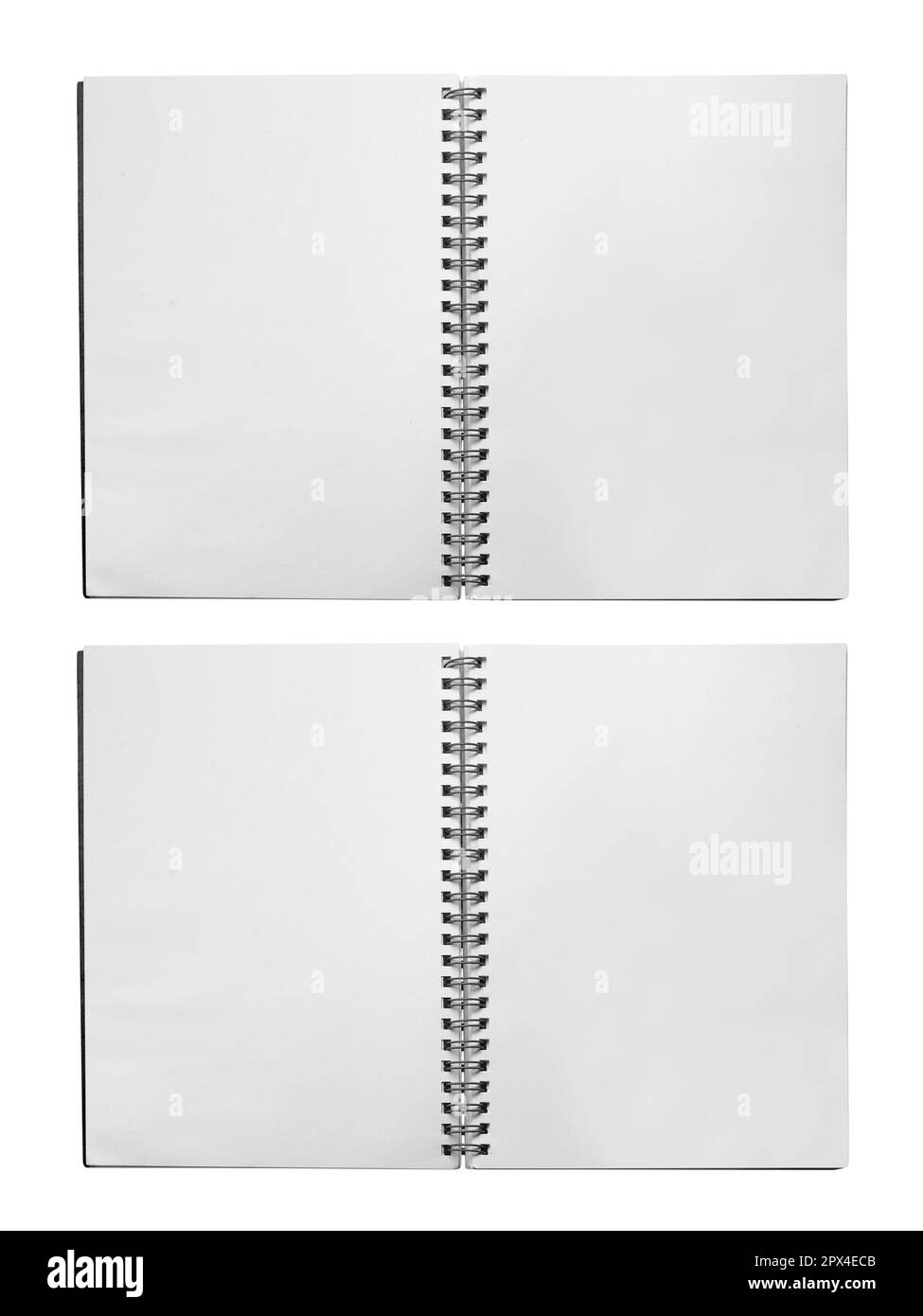 blank realistic spiral notebook isolated on white background Stock ...