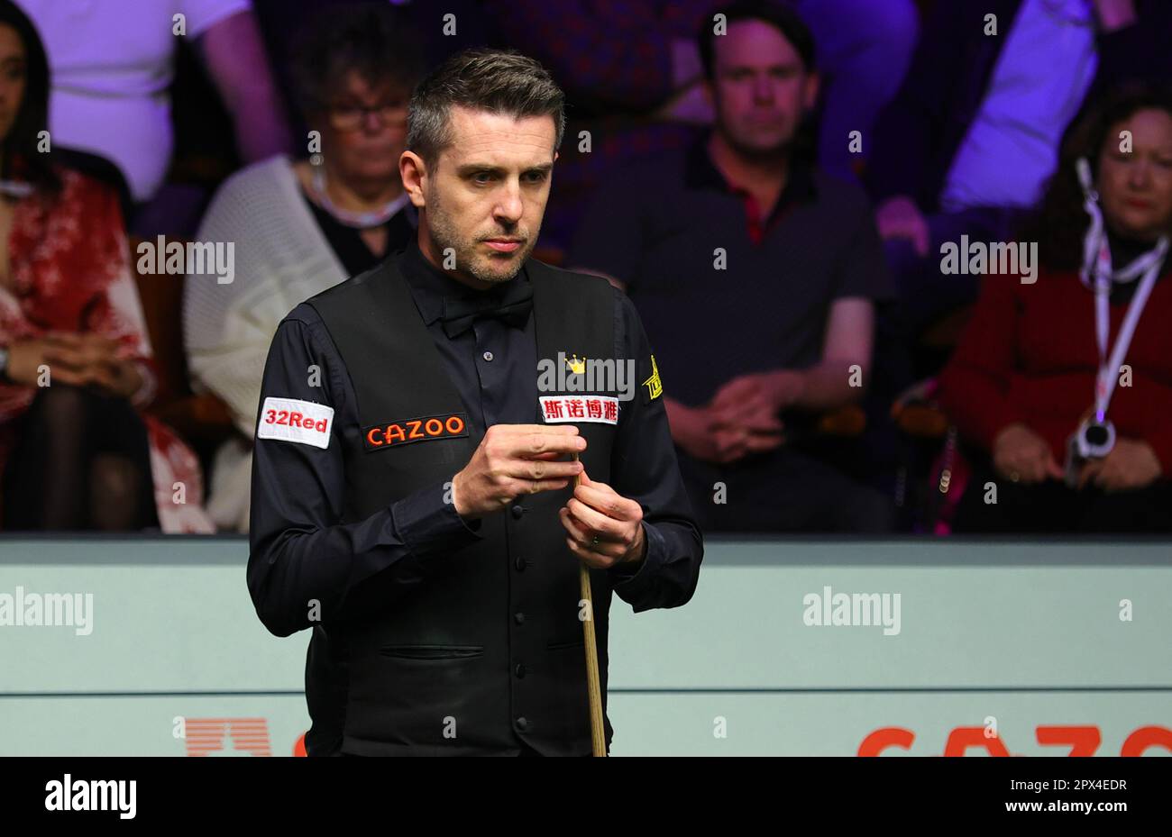 Sheffield, Britain. 1st May, 2023. Mark Selby of England competes ...