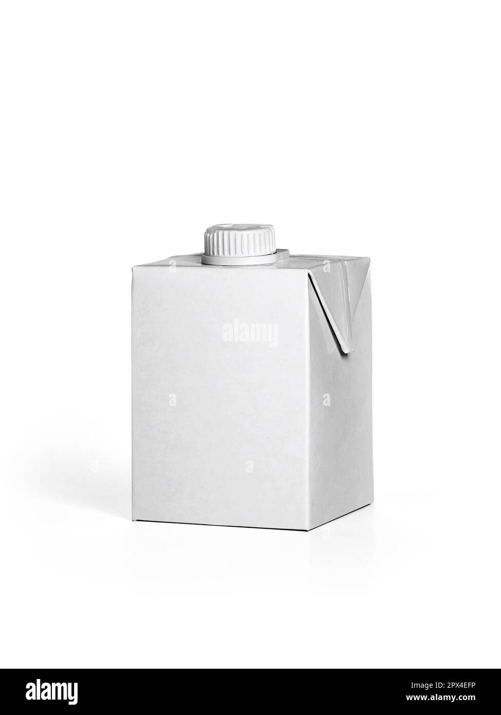 Box empty white fruit juice isolated on white background Stock Photo ...