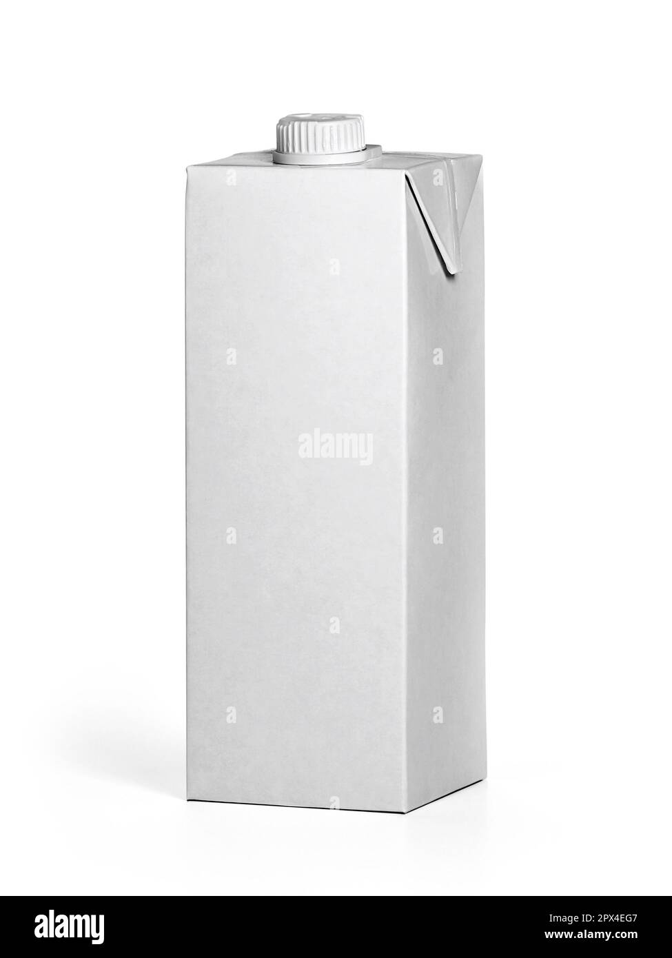 Box empty white fruit juice isolated on white background Stock Photo ...