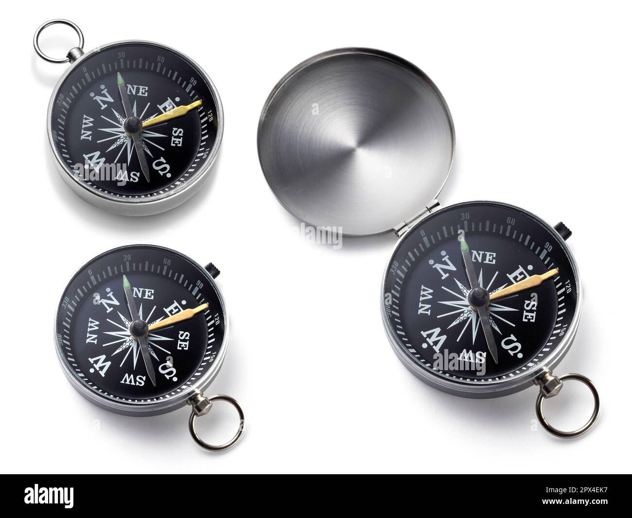 Compass on the white background Stock Photo - Alamy