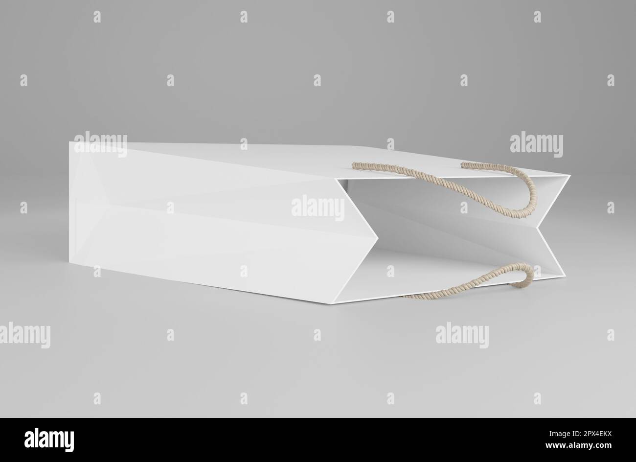 Empty Shopping Bag for advertising and branding.3d render Stock Photo ...