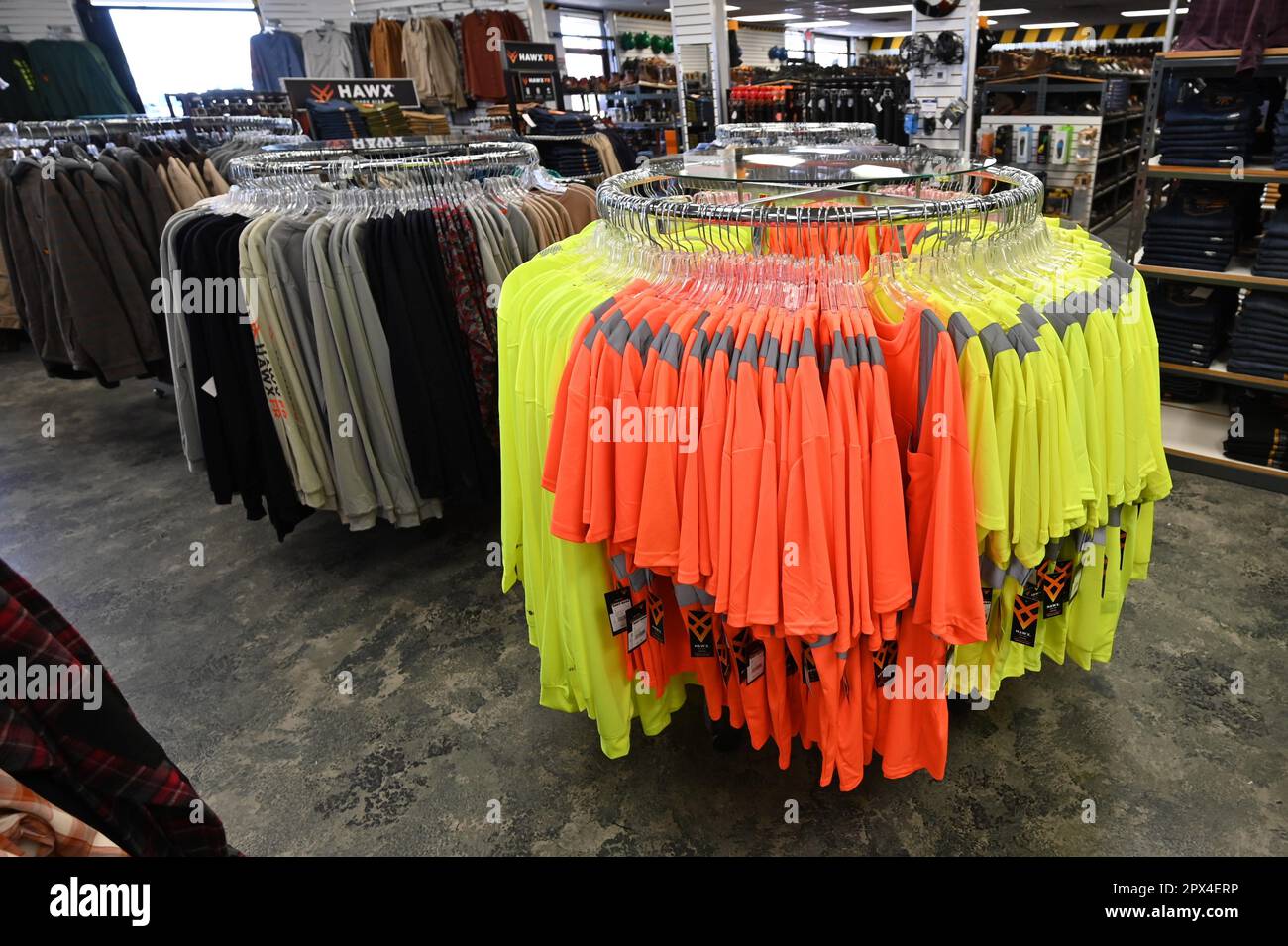 American Worker outfitters in Las Vegas Stock Photo - Alamy