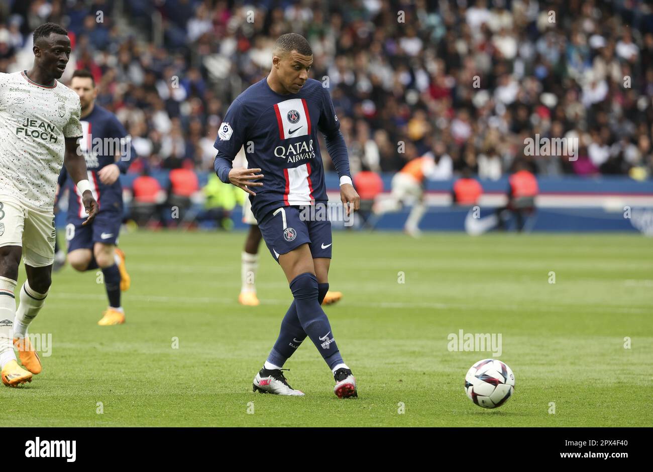 Kylian Mbappe of PSG during the French championship Ligue 1 football ...