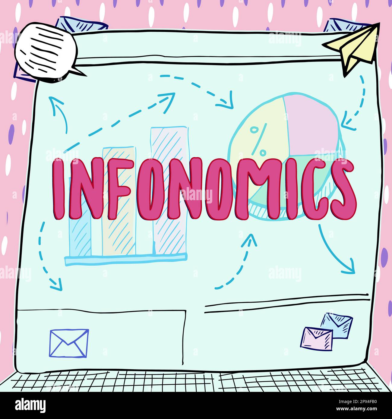Text sign showing Infonomics, Business idea visual image used to ...
