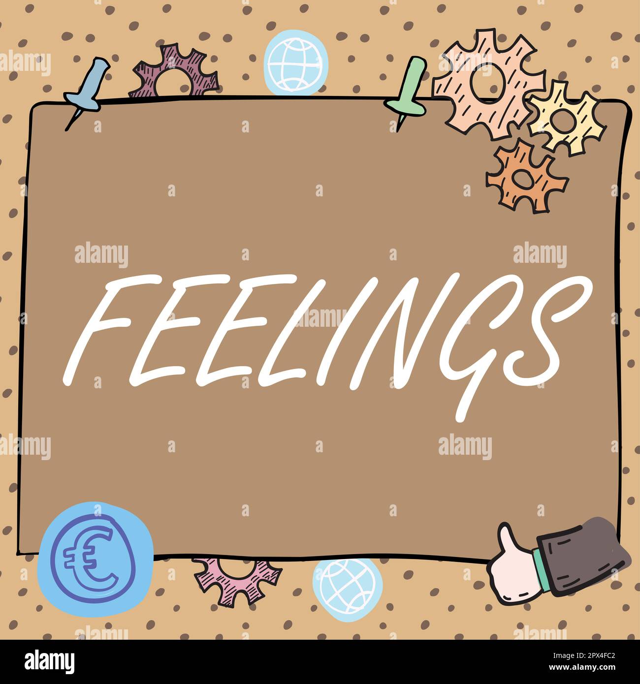 Text sign showing Feelings, Concept meaning causing happy positive ...