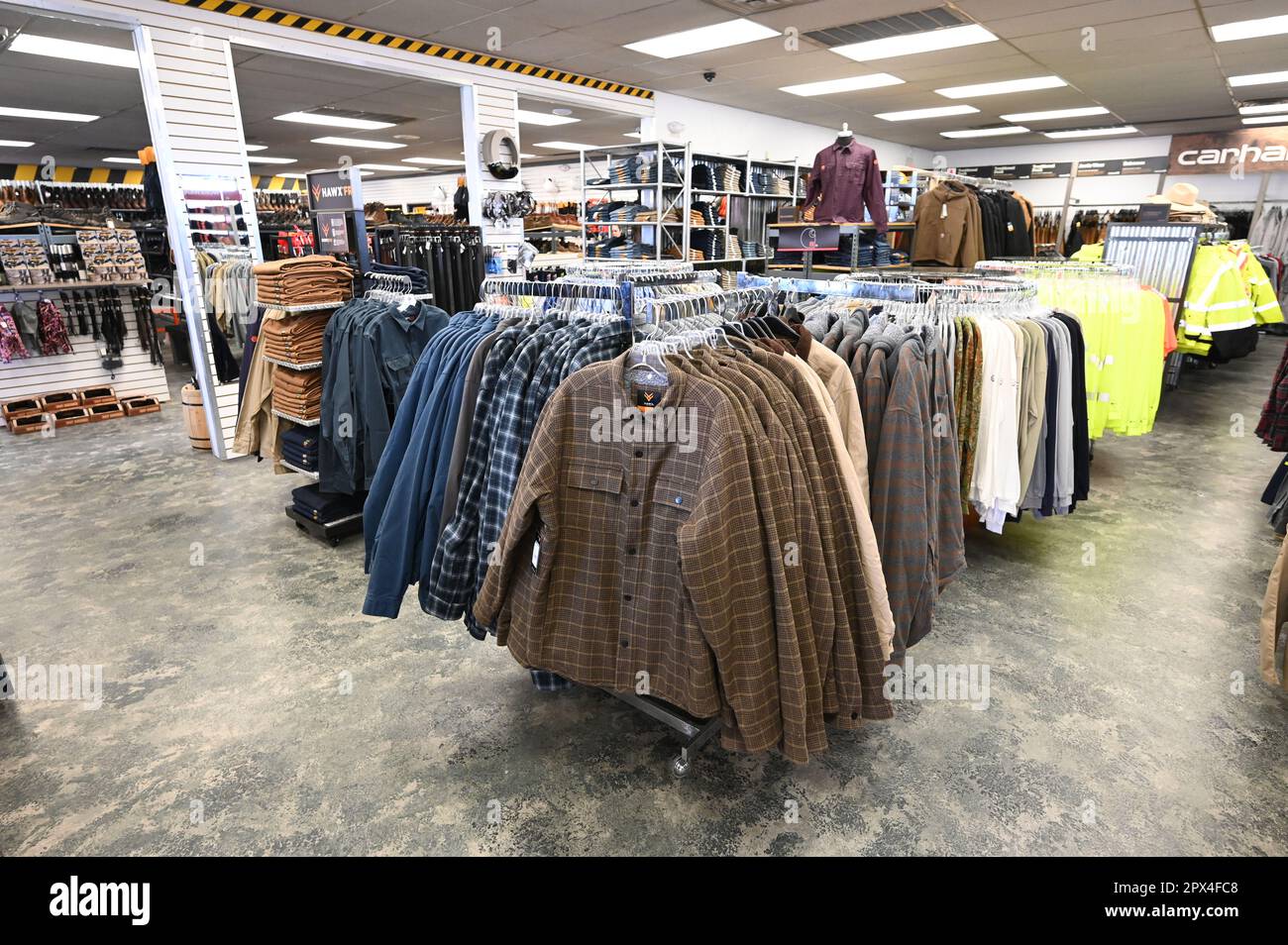 American Worker outfitters in Las Vegas Stock Photo - Alamy