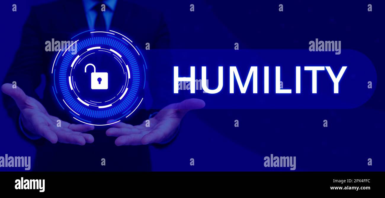Inspiration showing sign Humility, Word Written on being Humble is a ...