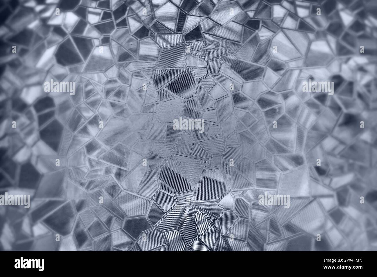 Embossed glass background. Corrugated glass monochrome. Refraction of ...