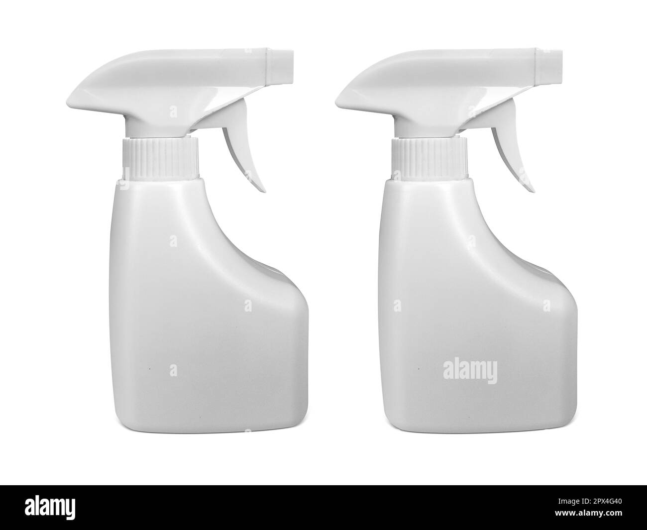 White Spray Bottle Isolated on White Stock Photo - Alamy