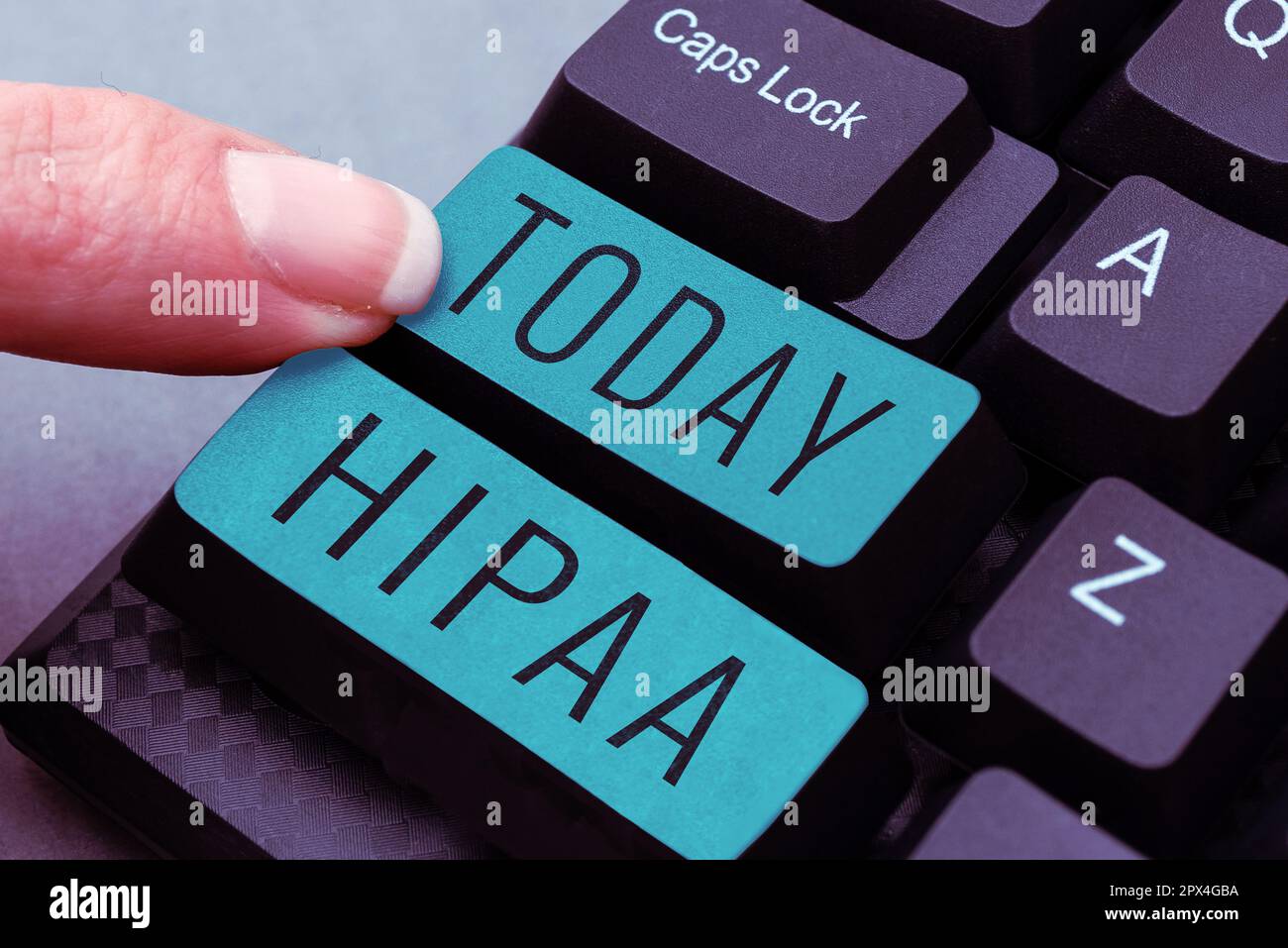 Conceptual display Hipaa, Word Written on Acronym stands for Health ...