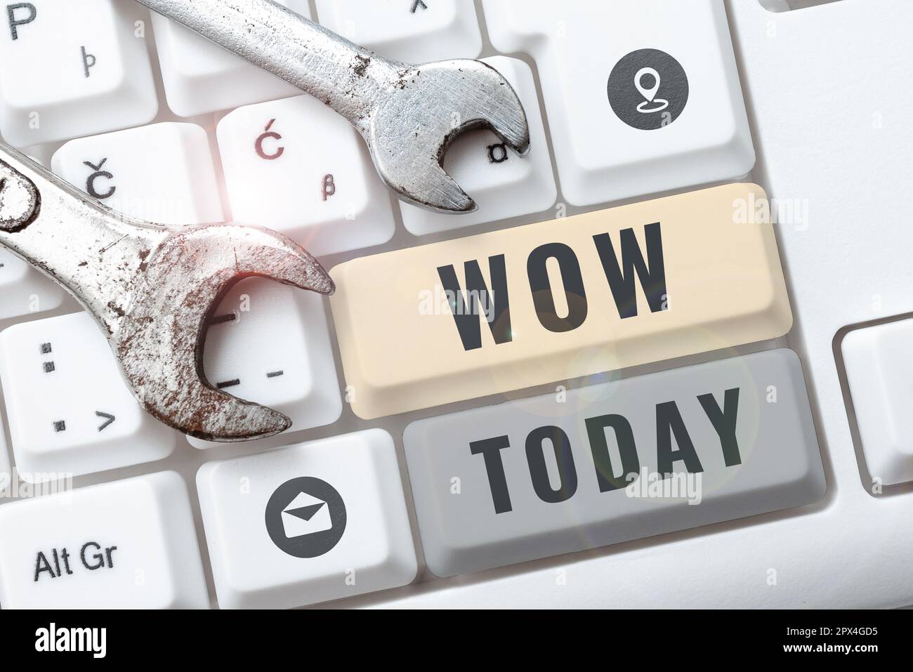 Writing displaying text Wow, Concept meaning Expressing astonishment ...