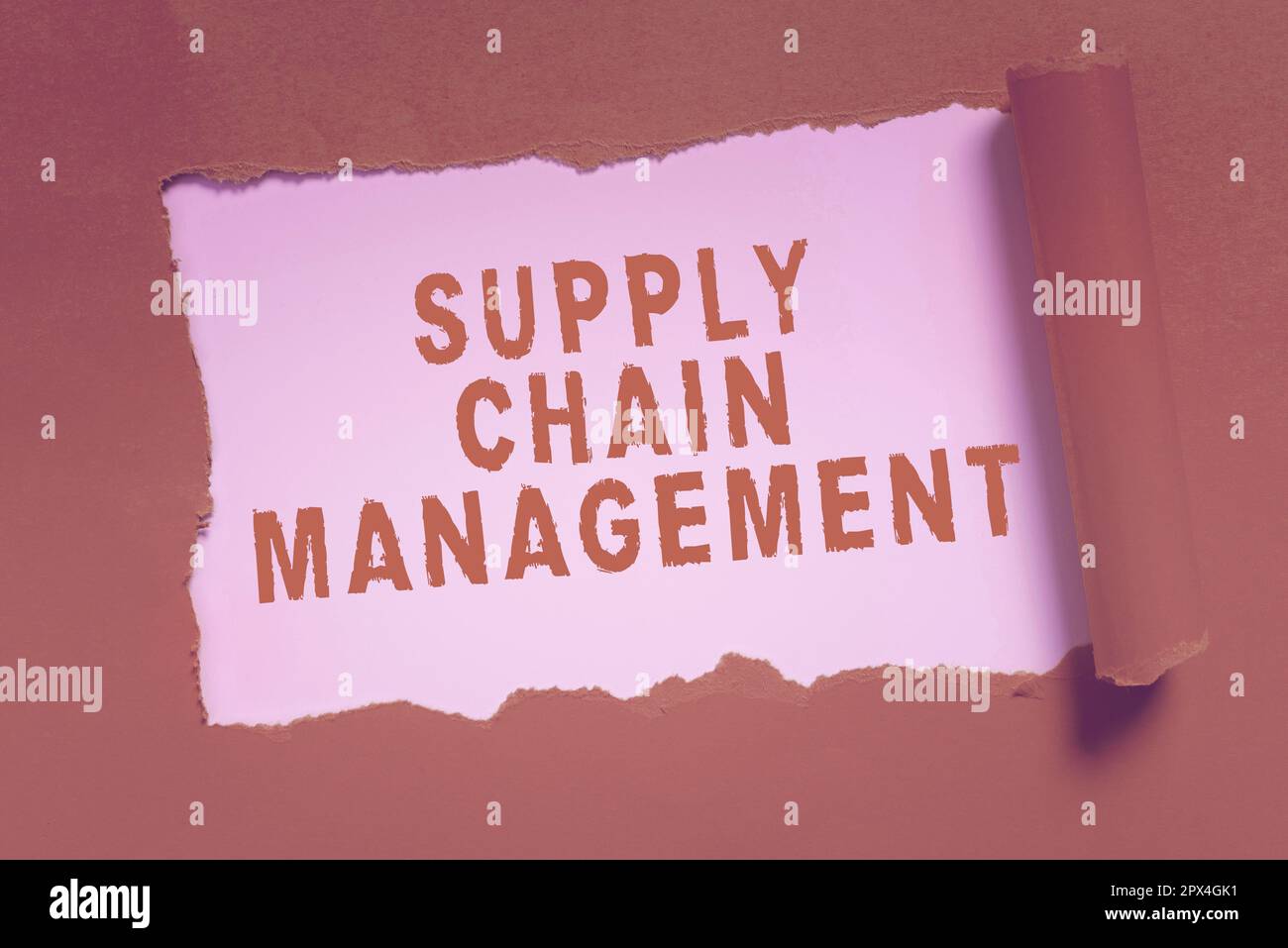 Sign displaying Supply Chain Management, Conceptual photo Aspects of ...