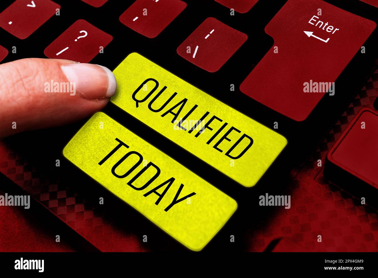 Inspiration showing sign Qualified, Business showcase Officially ...