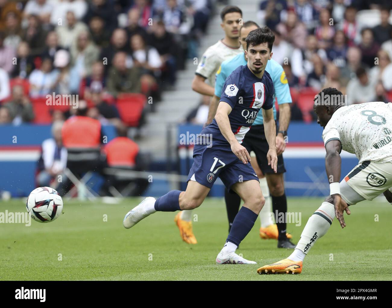 Vitinha of PSG during the French championship Ligue 1 football match ...