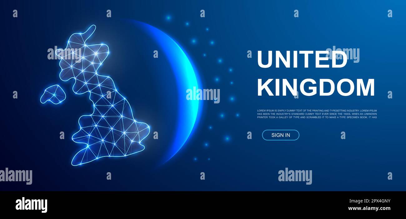 United Kingdom 3d polygonal symbol for website template. Low poly ... United Kingdom 3d polygonal symbol for website template. Low poly ...