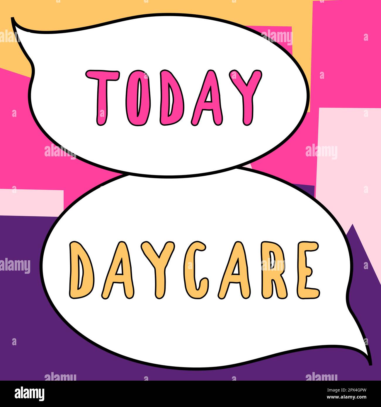 Writing displaying text Daycare, Business approach offering care to ...