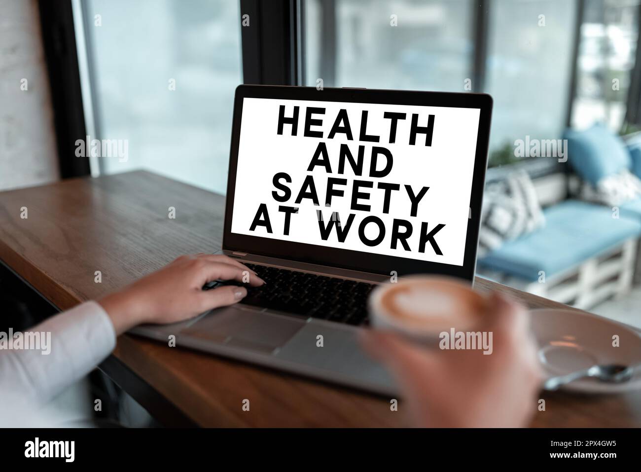 Text caption presenting Health And Safety At Work, Word for Secure ...