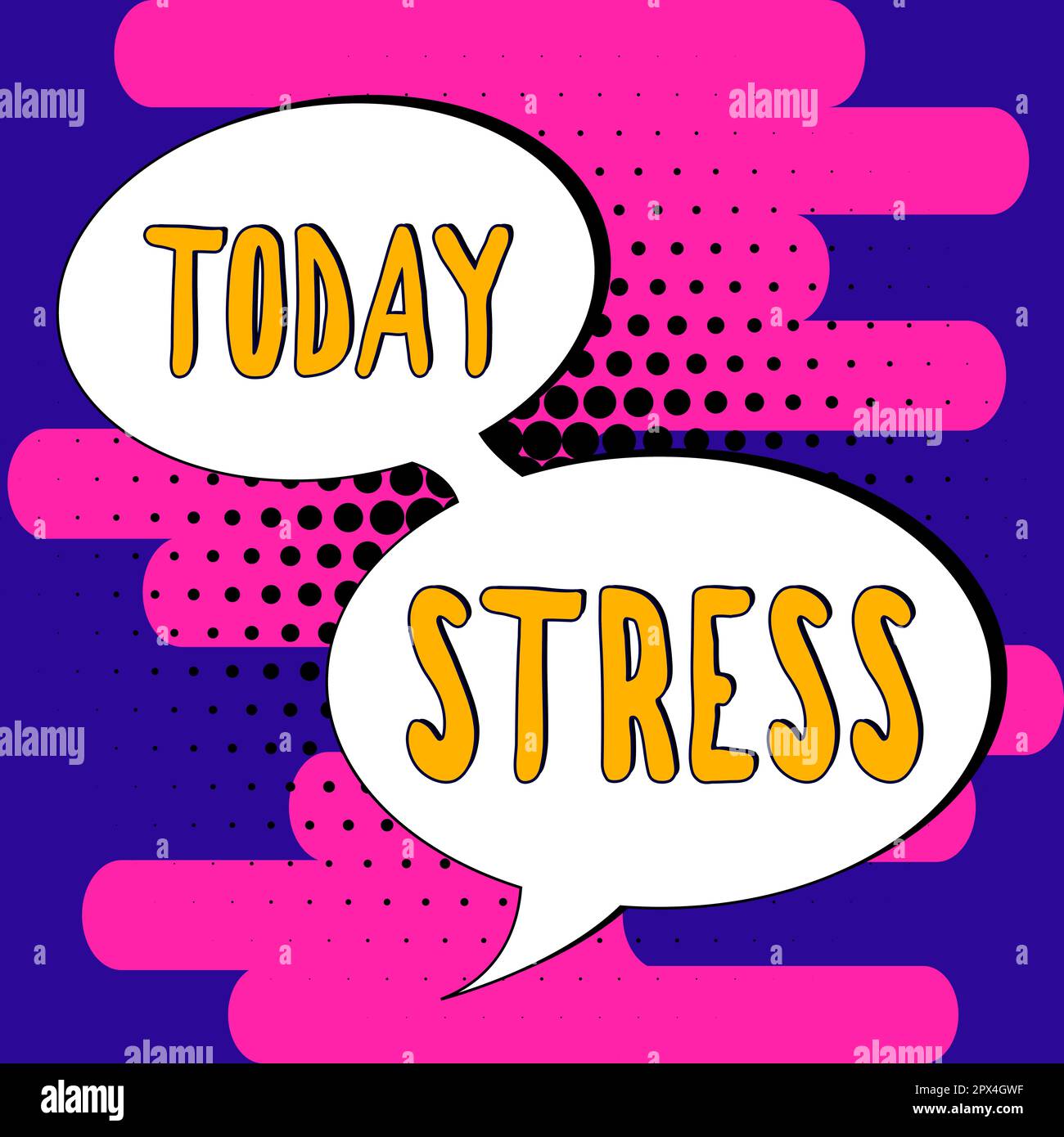 Hand writing sign Stress, Business concept a physical chemical or ...