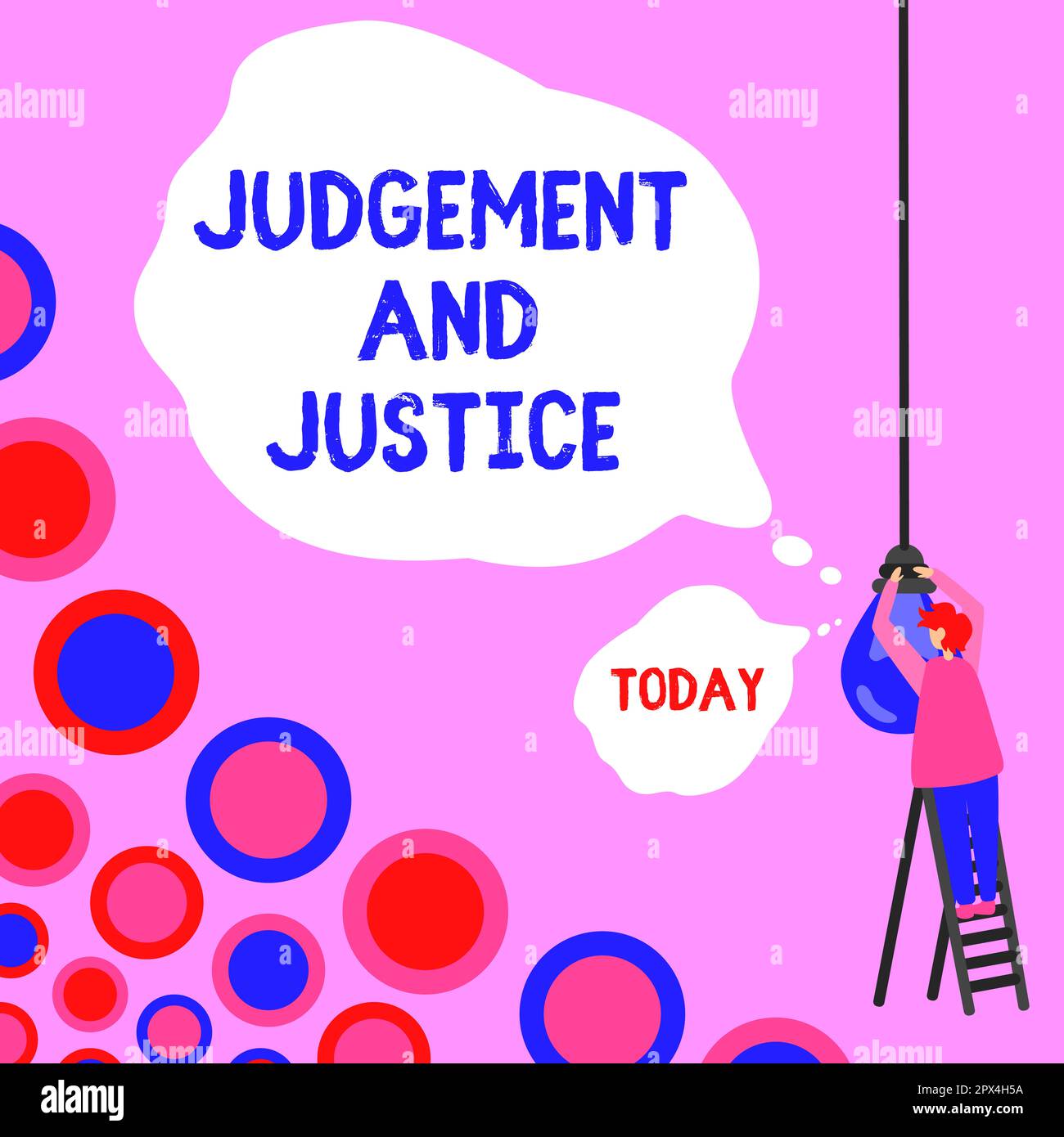 Conceptual caption Judgement And Justice, Word for system of laws in a ...