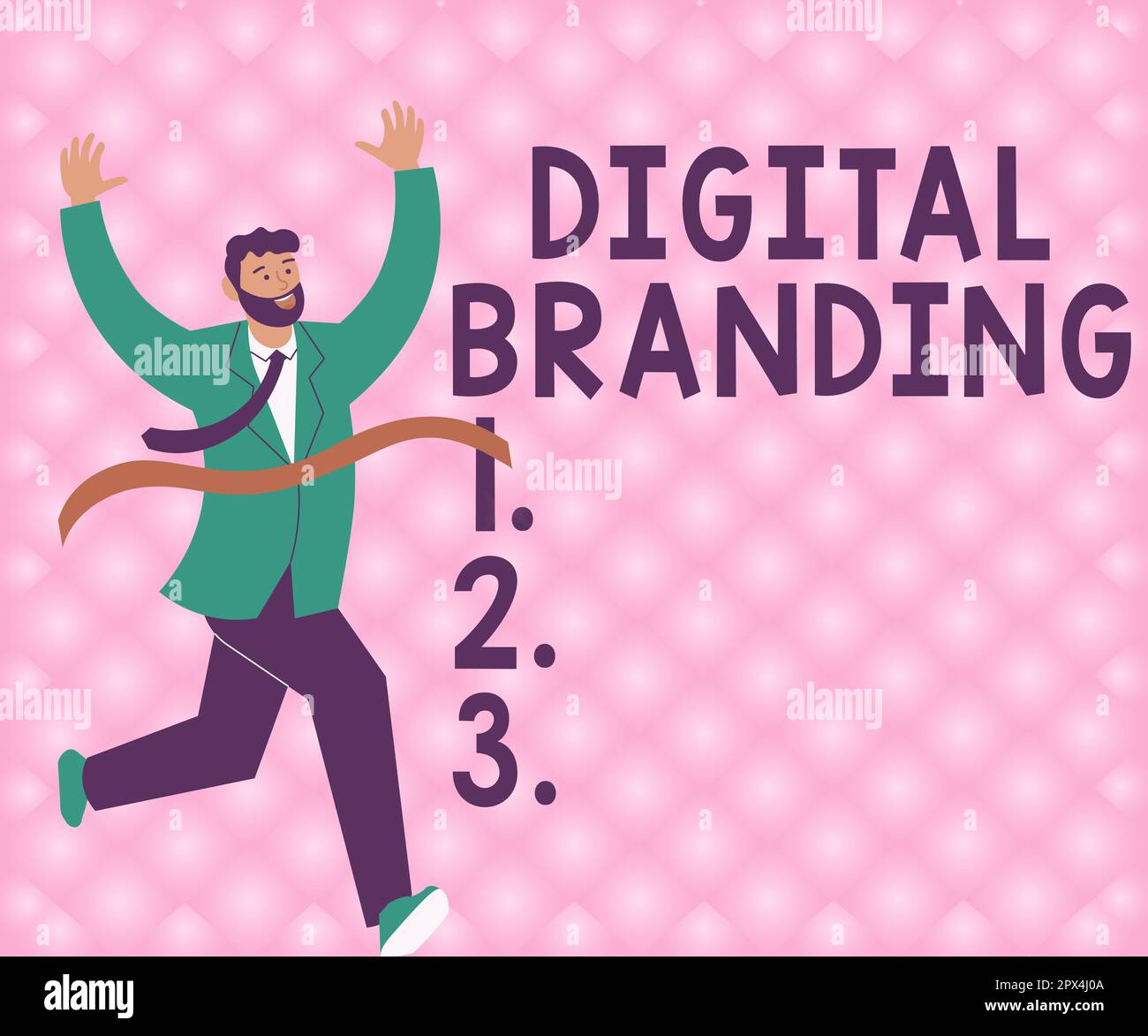 Text showing inspiration Digital Branding, Business idea combination of ...
