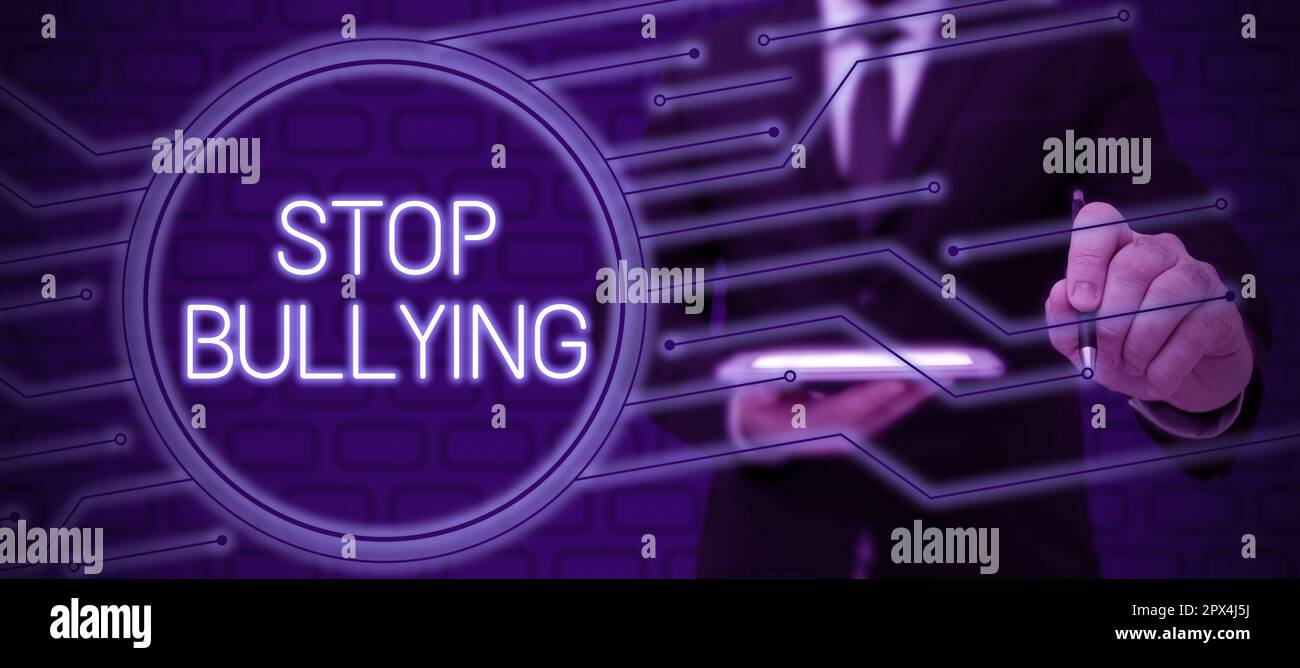 Handwriting text Stop Bullying, Word Written on Fight and Eliminate ...