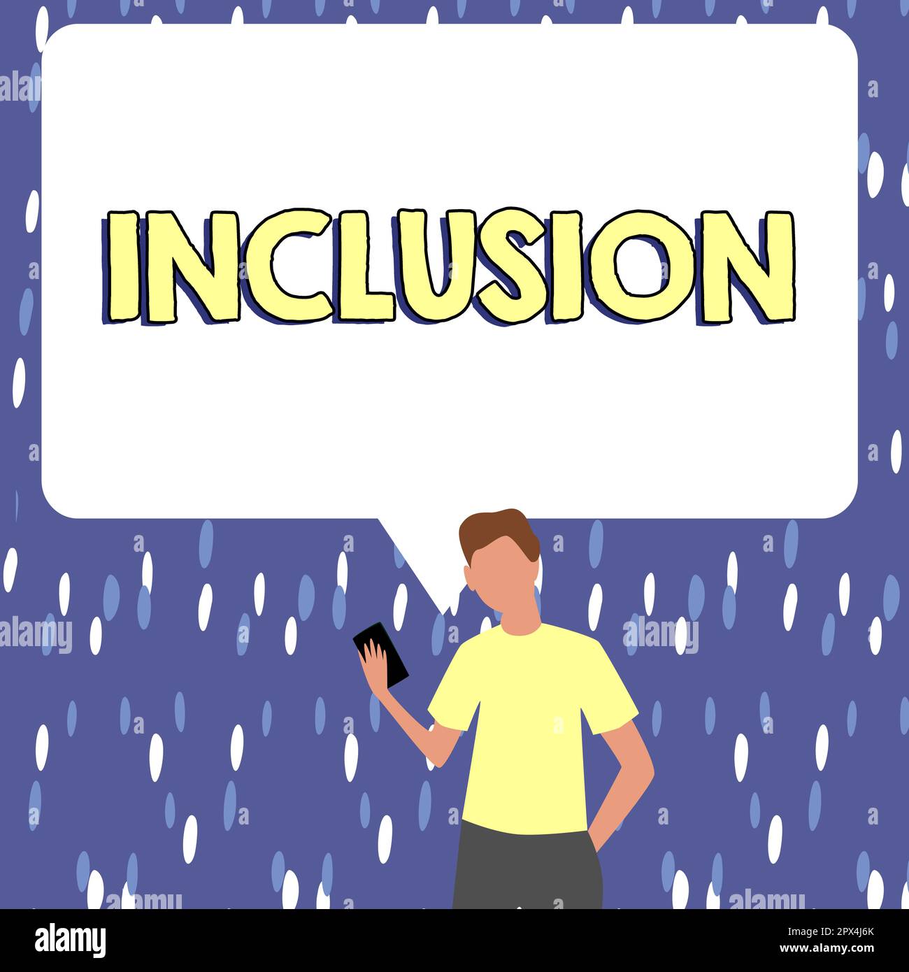 Hand writing sign Inclusion, Business idea action state including of ...