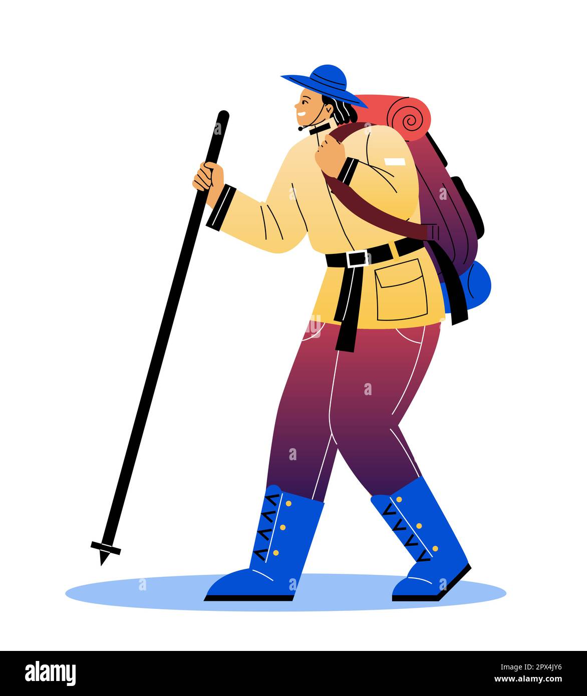 Visitor walking hiking Stock Vector Images - Alamy Visitor walking hiking Stock Vector Images - Alamy
