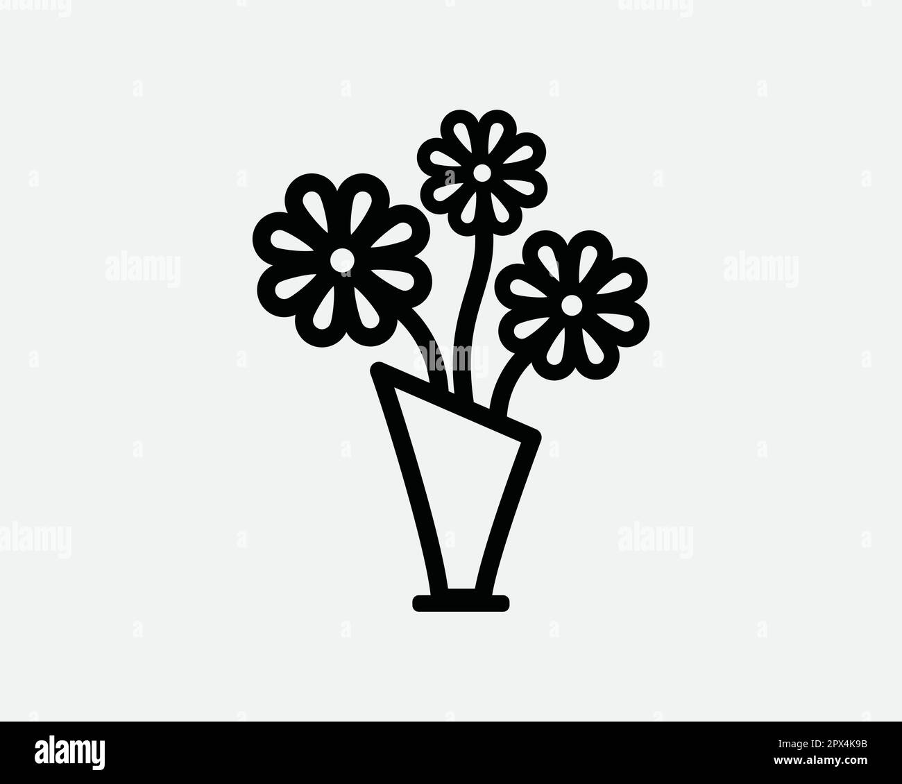 Flower arrangement garden Stock Vector Images - Alamy