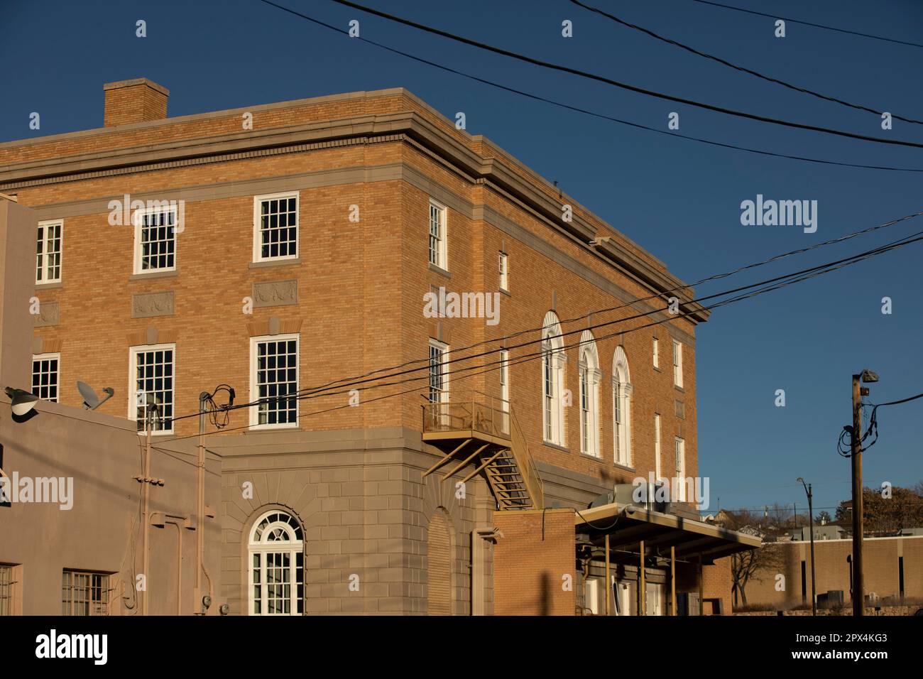 Prescott, Arizona, USA - January 9, 2022: Sunset light shines on ...