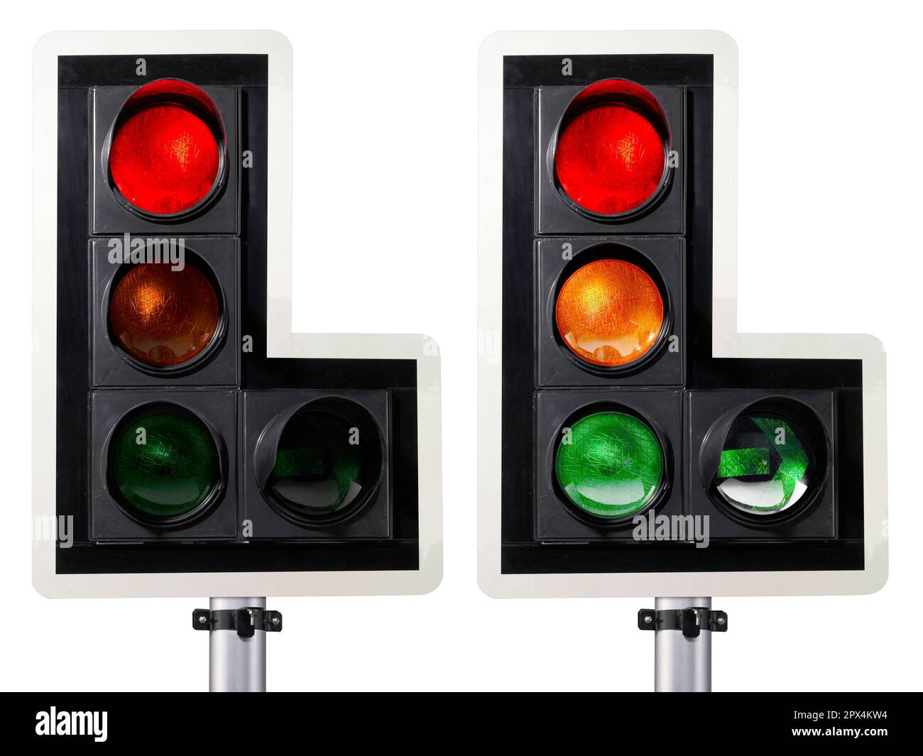 traffic light isolated on white background Stock Photo - Alamy