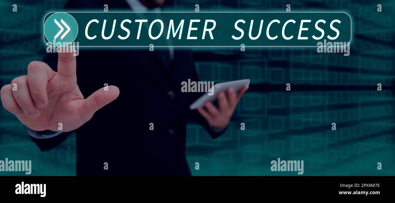 Inspiration showing sign Customer Success, Business overview customers ...
