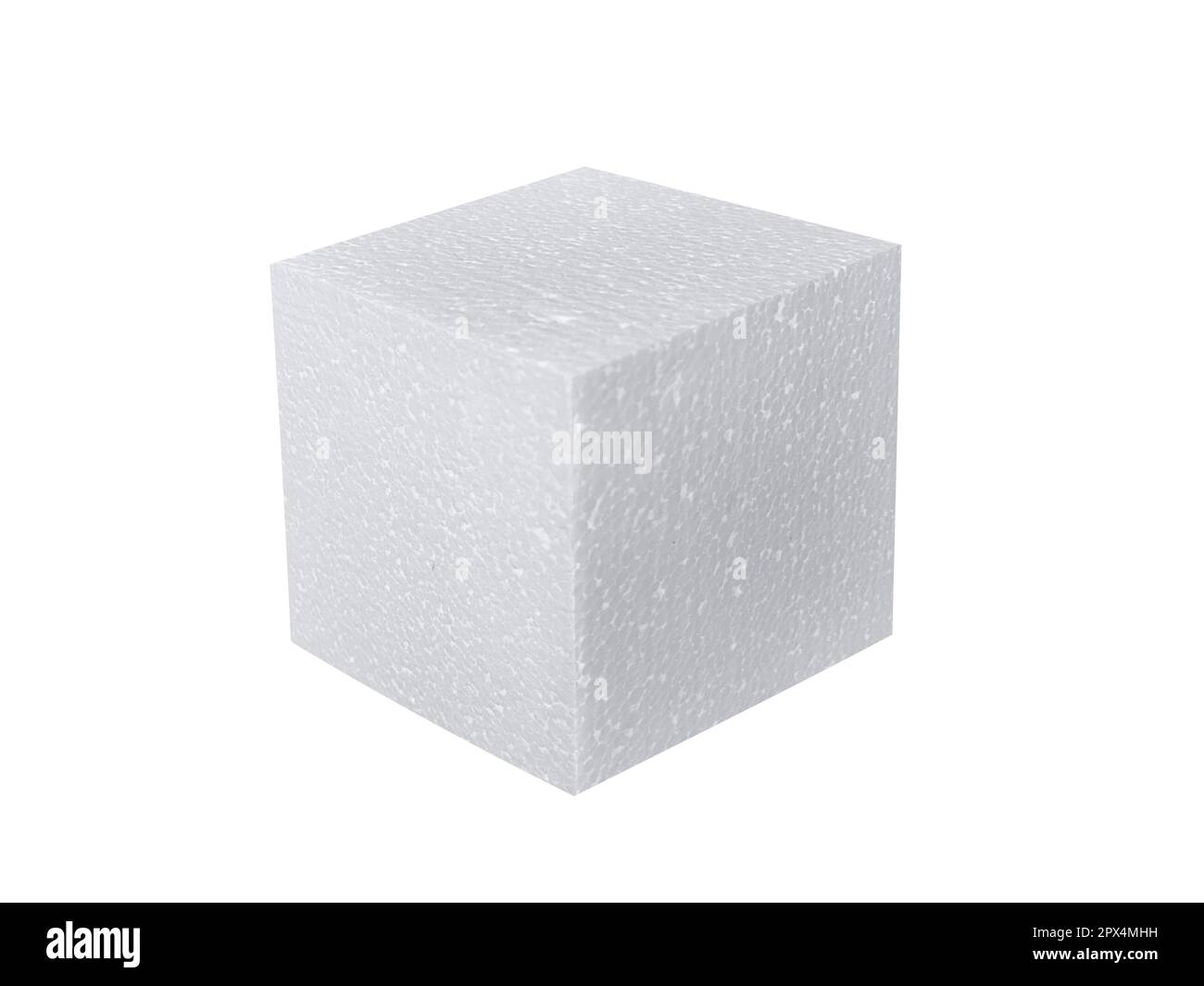 Styrofoam padding for product on white background Stock Photo - Alamy