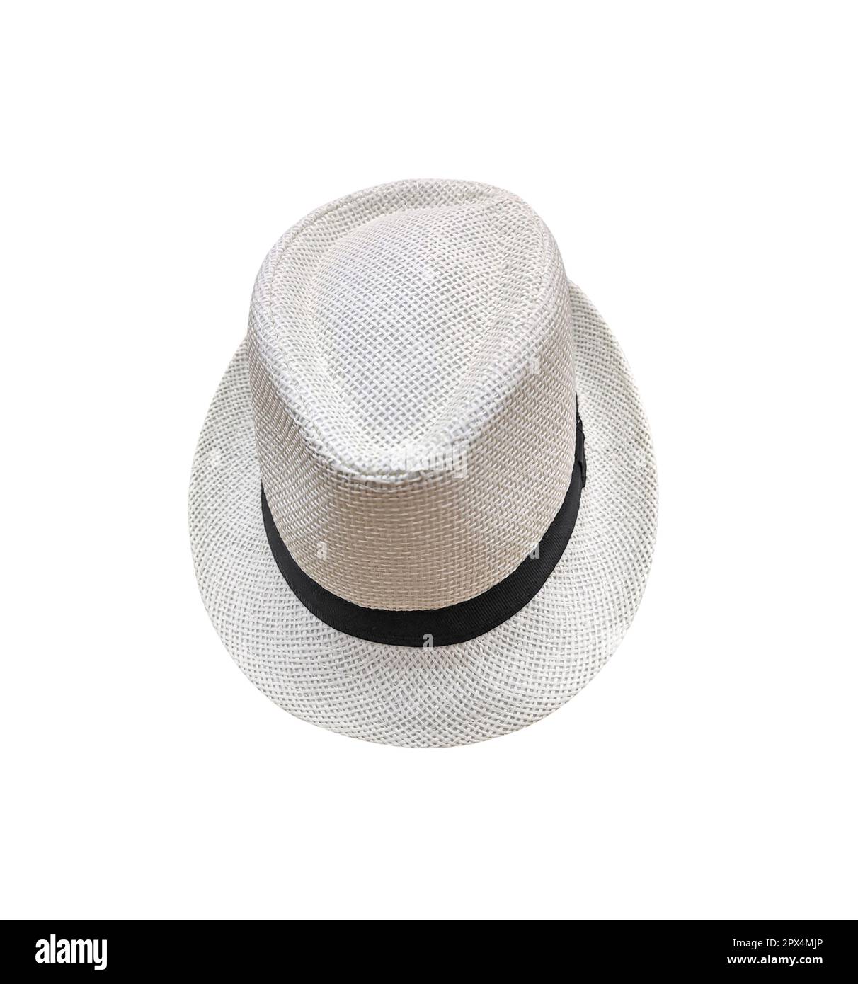 Vintage Straw hat fasion for man isolated on white background Stock ...