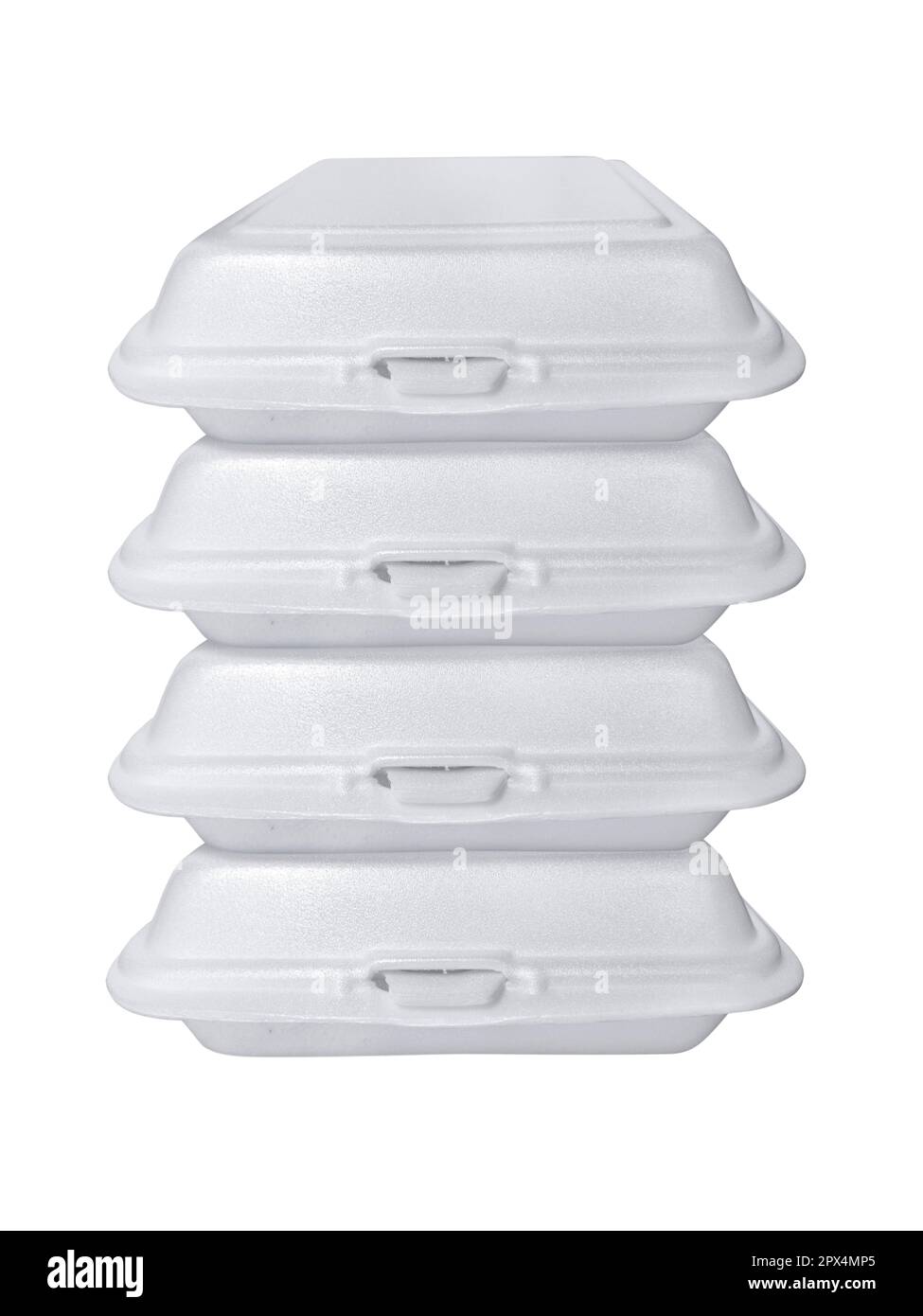 white foam box isolated on white background Stock Photo - Alamy