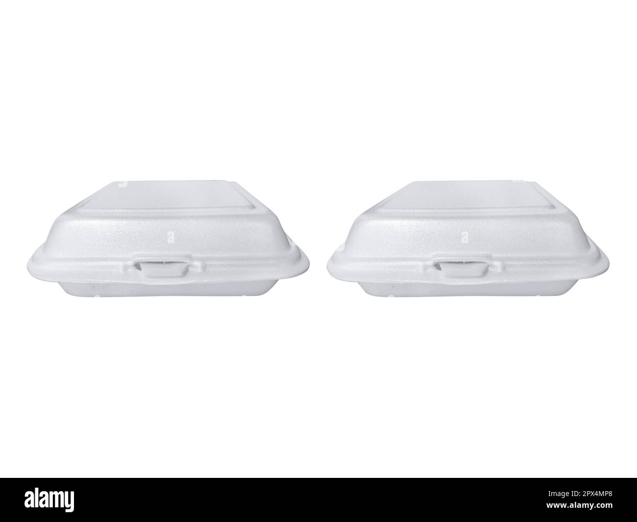 white foam box isolated on white background Stock Photo - Alamy