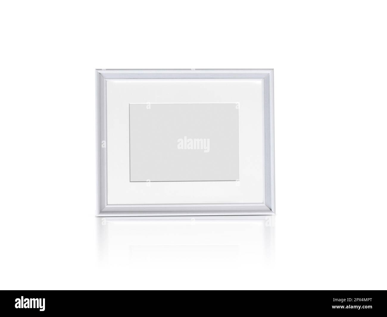 white photo frames Isolated on White Background Stock Photo - Alamy