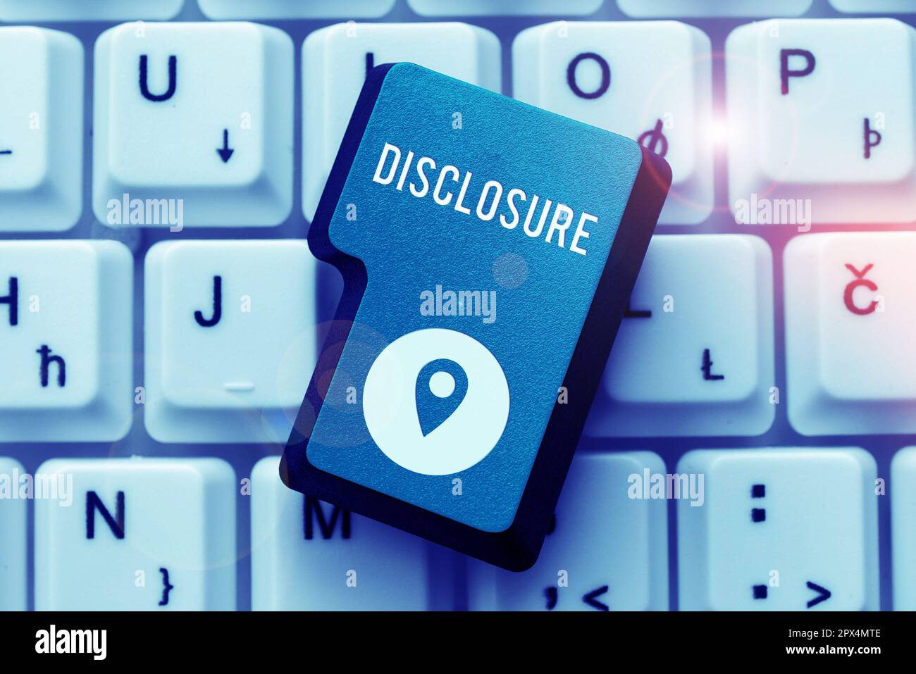 Sign displaying Disclosure, Word Written on The action of making New or ...