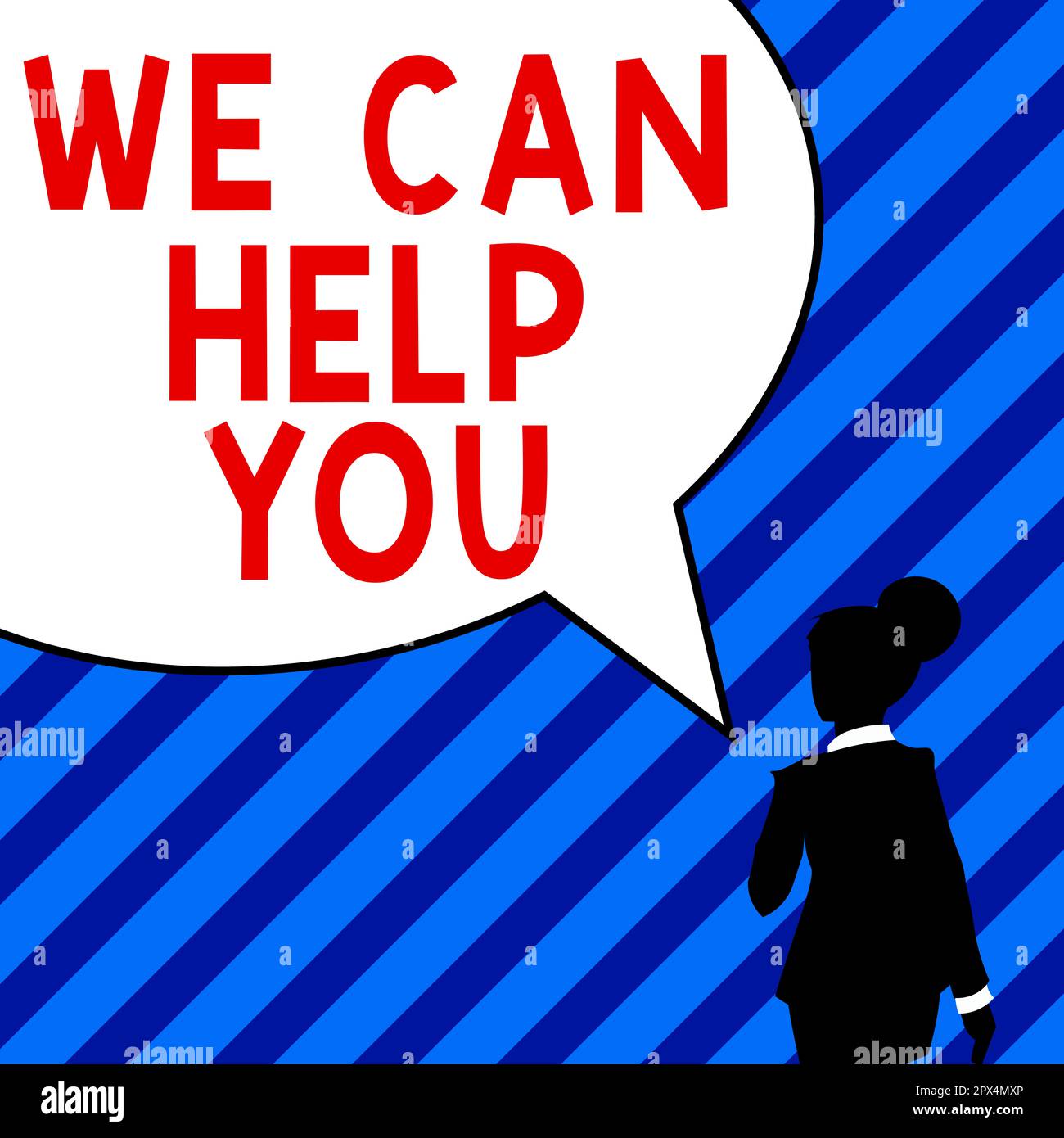 Hand writing sign We Can Help You, Word Written on Support Assistance ...