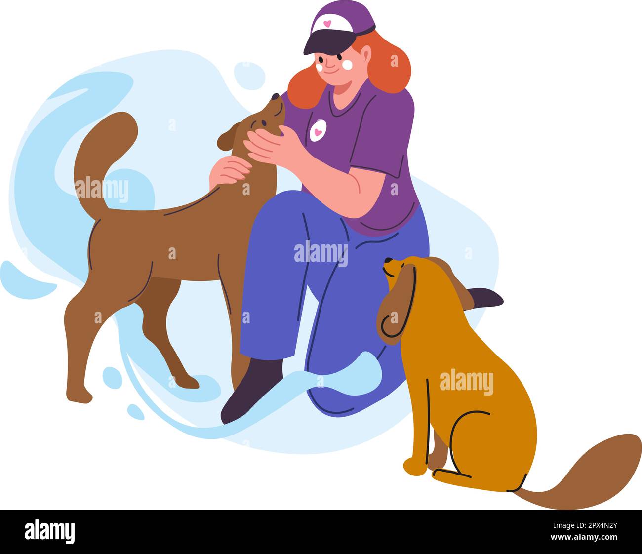 Charity and donation care for stray animals vector Stock Vector Image ...