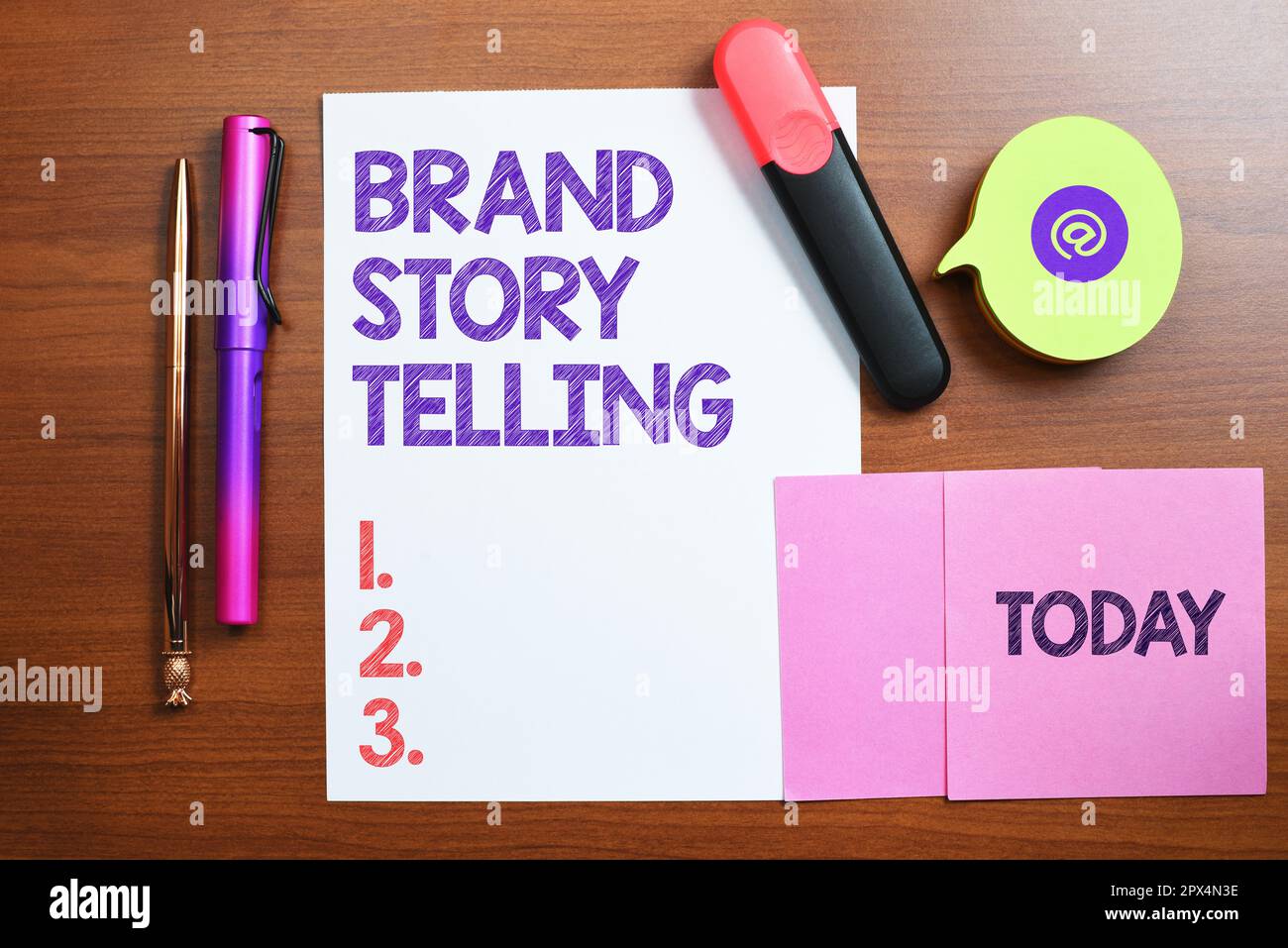 Handwriting text Brand Story Telling, Business showcase Breathing Life ...